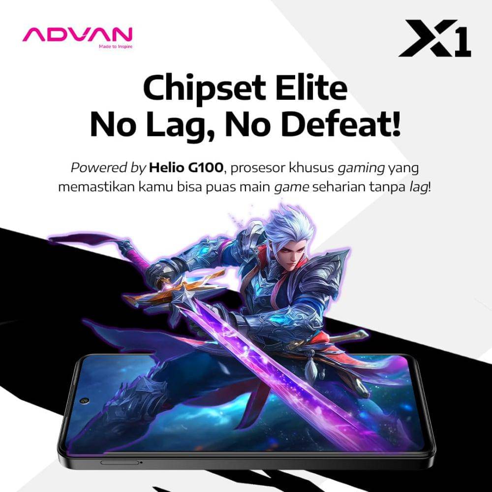 Smartphone Advan X1 Resmi Meluncur, Pakai Chipset Helio G100 | IDN Times