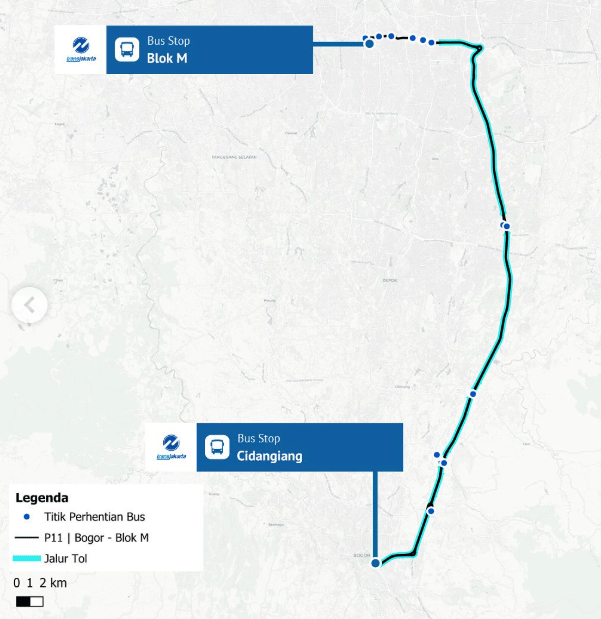 Rute TransJabodetabek P11 Bogor-Blok M Terbaru | IDN Times