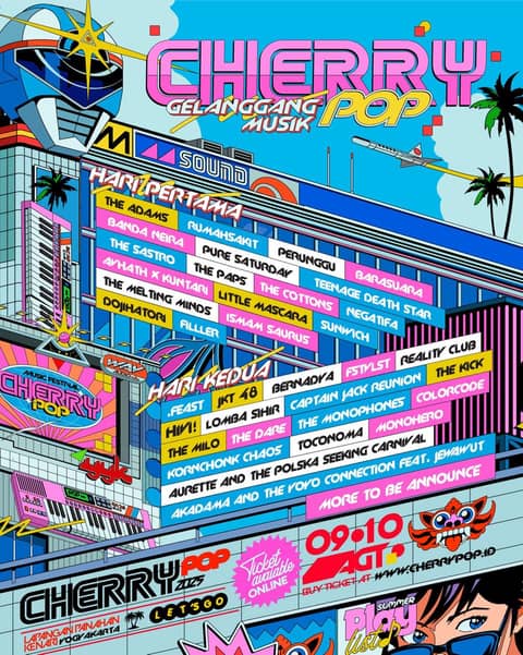 Harga Tiket dan Line-up Cherrypop Festival 2025, Jangan Ketinggalan ...