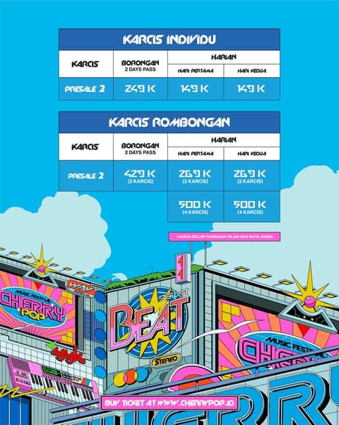 Harga Tiket dan Line-up Cherrypop Festival 2025, Jangan Ketinggalan ...