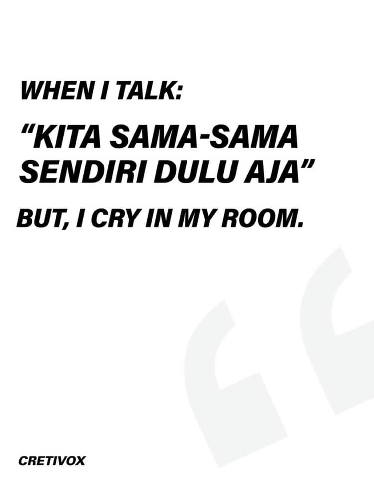 7 Meme Orang yang Sok Kuat Padahal Nangis Sendirian, Kasihan! | IDN Times
