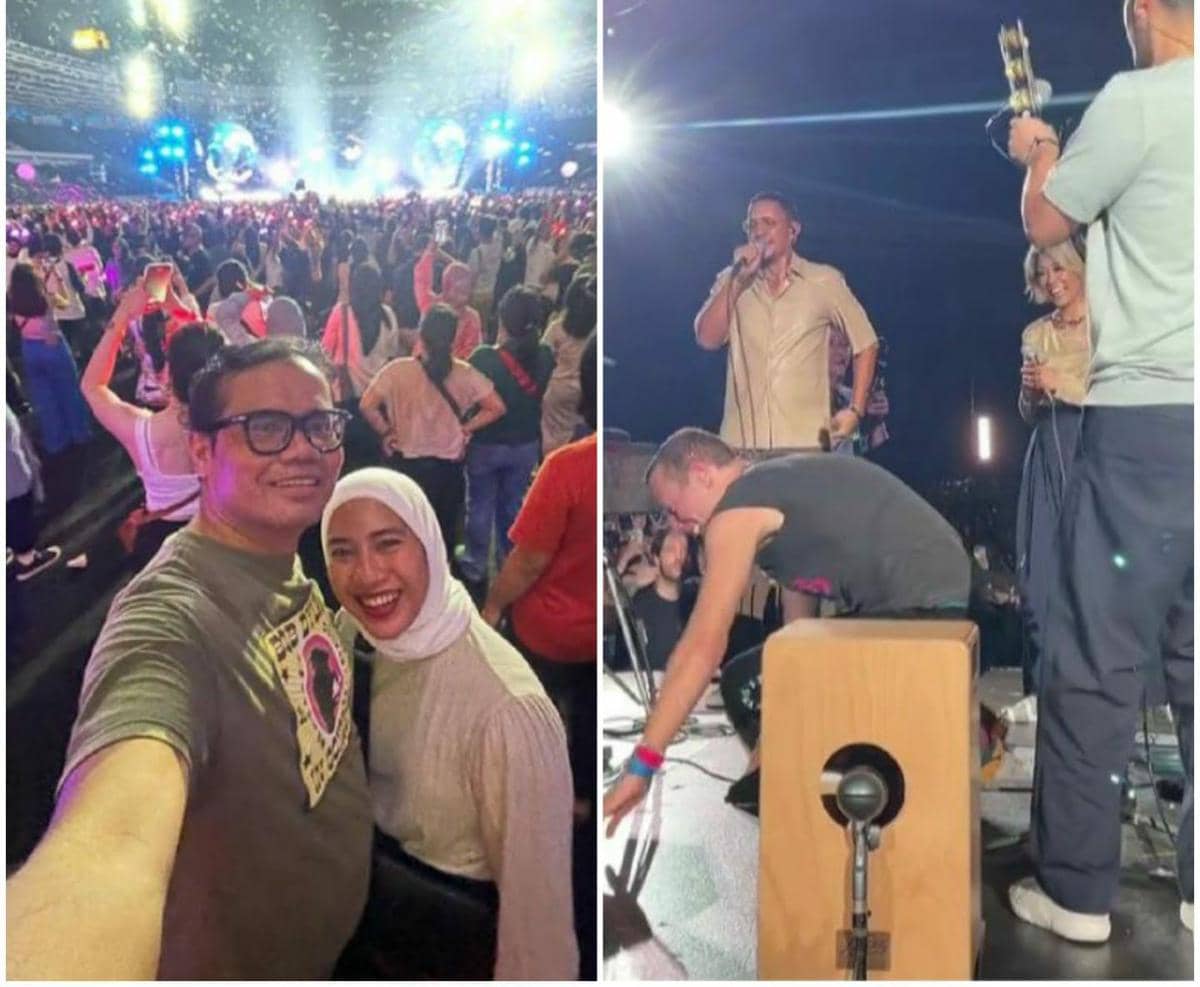 10 Potret Soleh Solihun Nonton Konser Bersama Istri, Satu Frekuensi ...