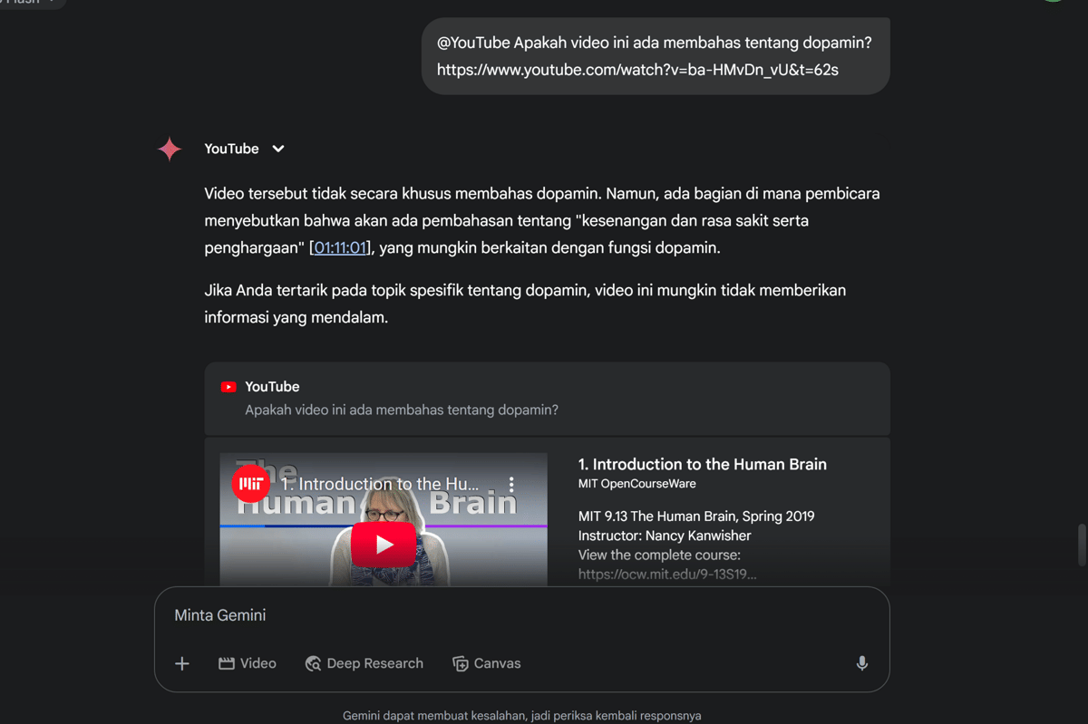 7 Cara Cerdas Manfaatkan Fitur YouTube di Google Gemini | IDN Times