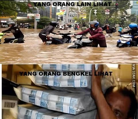 Meme Dilanda Banjir | IDN Times