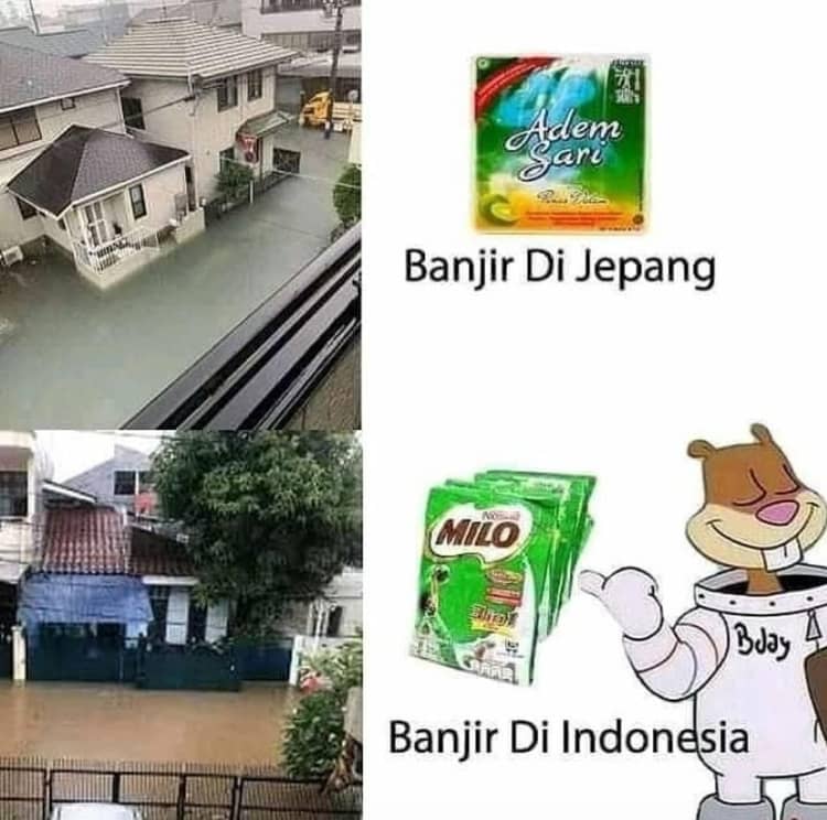 Meme Dilanda Banjir | IDN Times