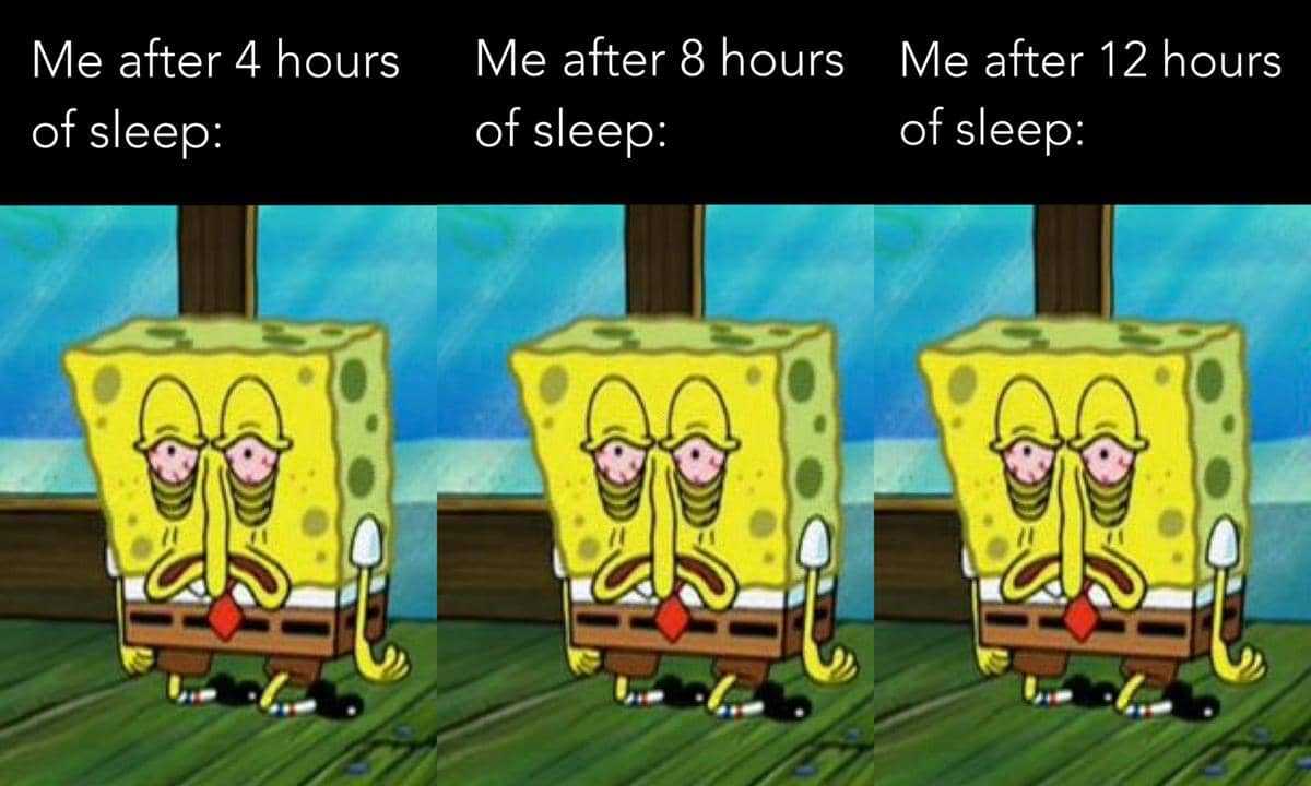 8 Meme SpongeBob tentang Jam Tidur Rusak, Jam 4 Pagi Masih Melek? | IDN ...