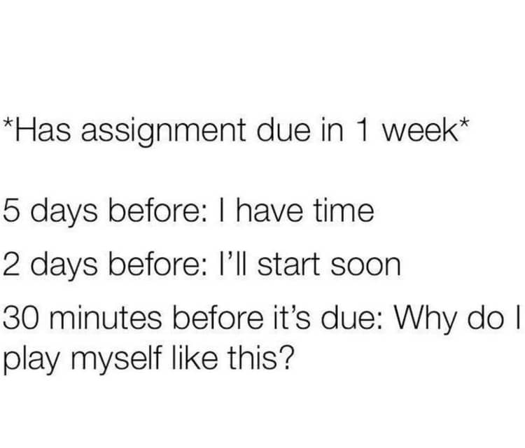 Meme Dikejar Deadline | IDN Times