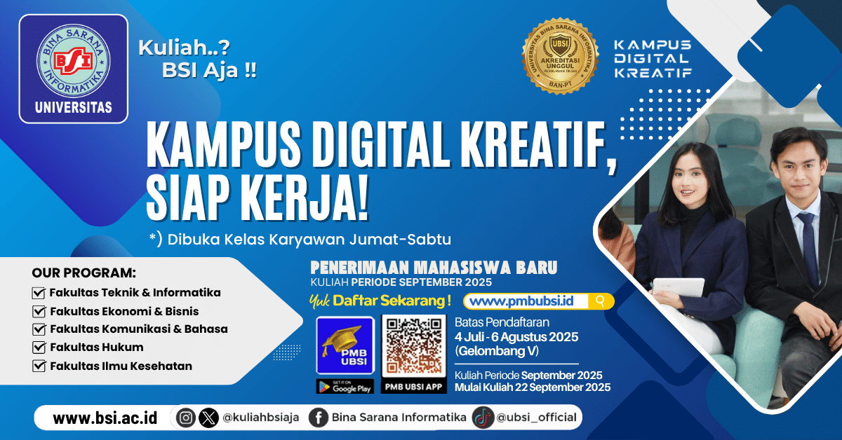 PMB Universitas BSI Memasuki Gelombang 5, Yuk Segera Daftar! | IDN Times