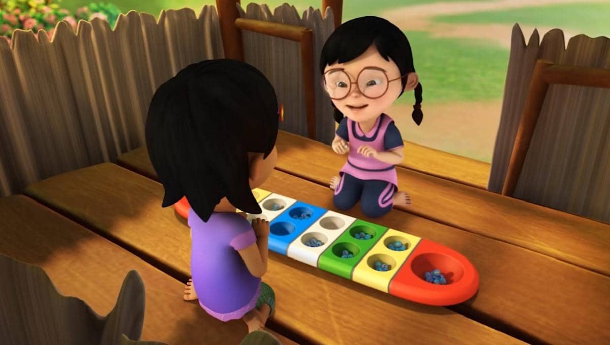 8 Aktivitas Seru Susanti dan Mei Mei, Duo Bocah Bestie di Upin & Ipin ...