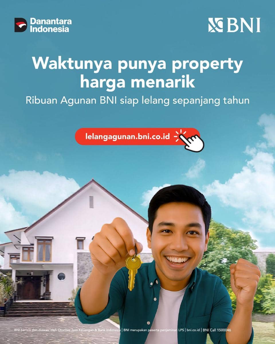 Lelang Aset Agunan BNI, Peluang Investasi Properti Mulai Rp50 Juta ...