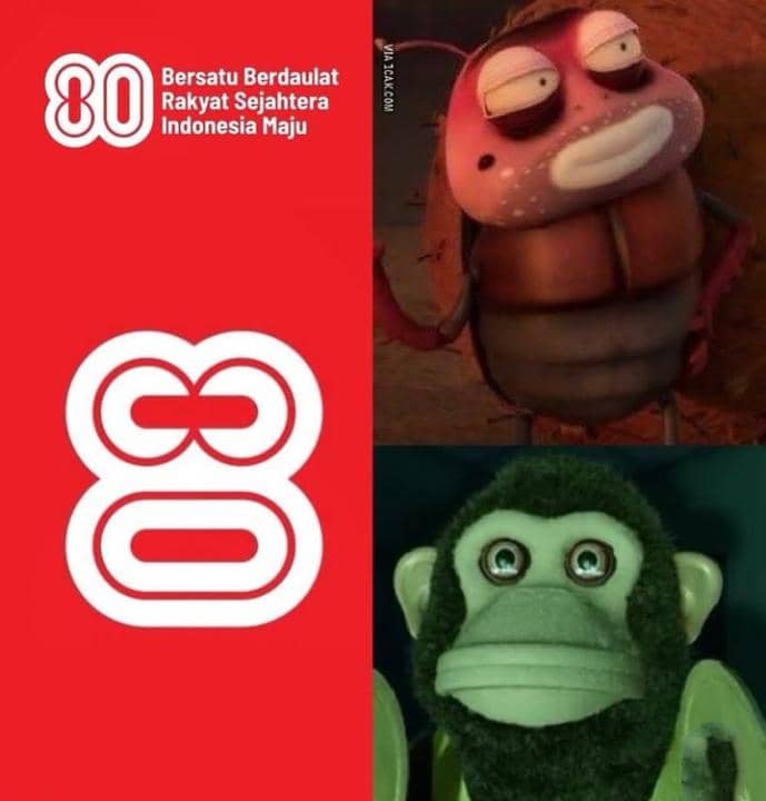 Meme Logo HUT ke-80 RI | IDN Times