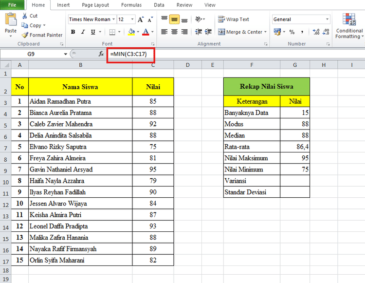 8 Rumus Statistika di Excel, biar Mengolah Data makin Mudah | IDN Times