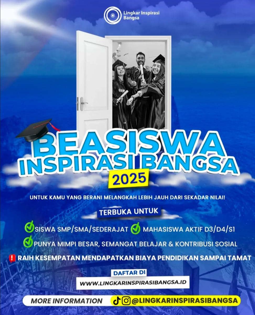 Beasiswa Inspirasi Bangsa 2025: Peluang Emas bagi Pelajar SMP–S1 | IDN ...