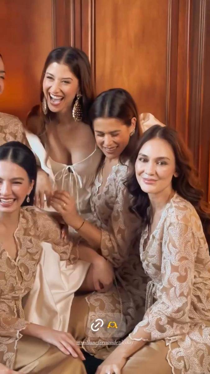 9 Penampilan Luna Maya Jadi Bridesmaid Millane Fernandez, Glam Pink! | IDN Times