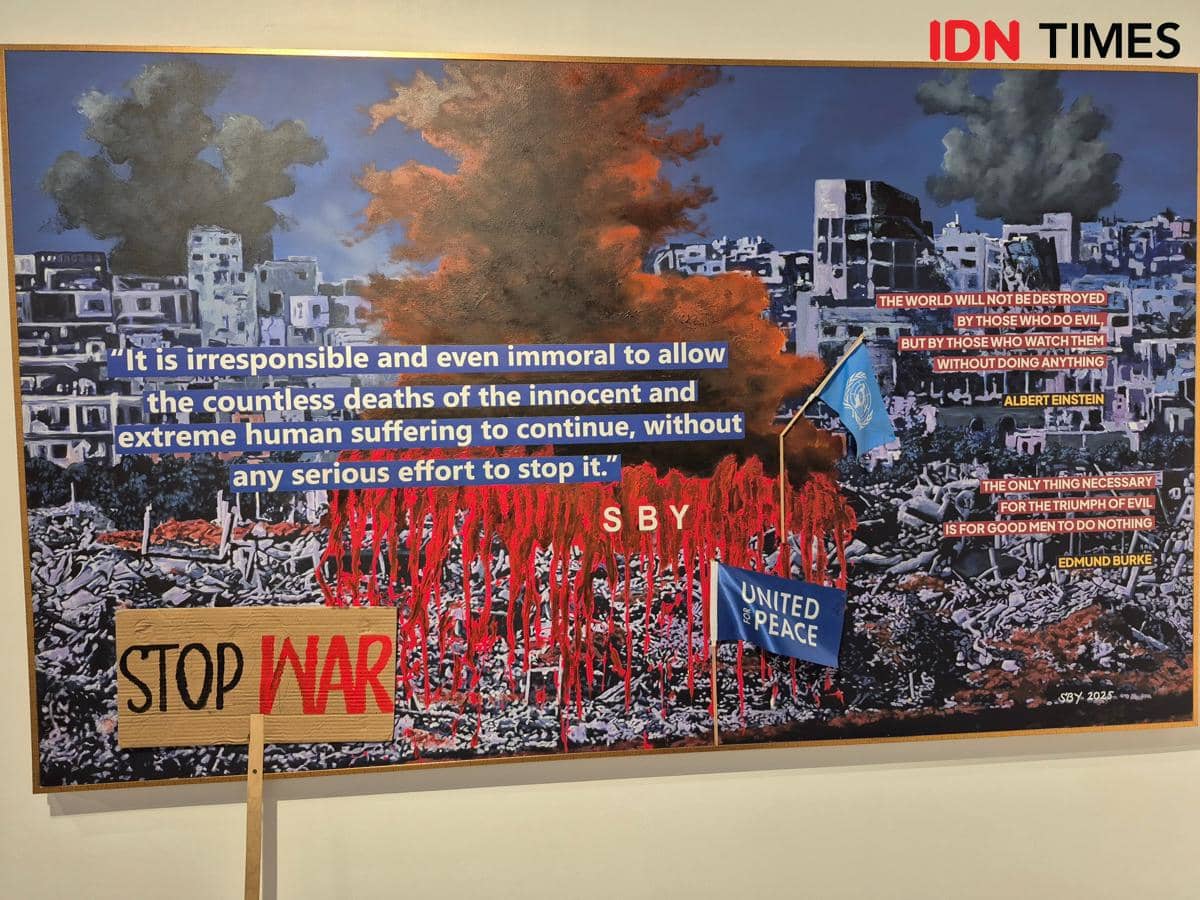 SBY Gelar Pameran Lukisan Sebulan di Ashta District 8, Dihadiri Didit ...