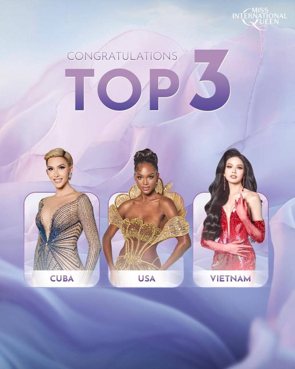 Hasil Lengkap Miss International Queen 2025, Indonesia Unplaced! | IDN ...