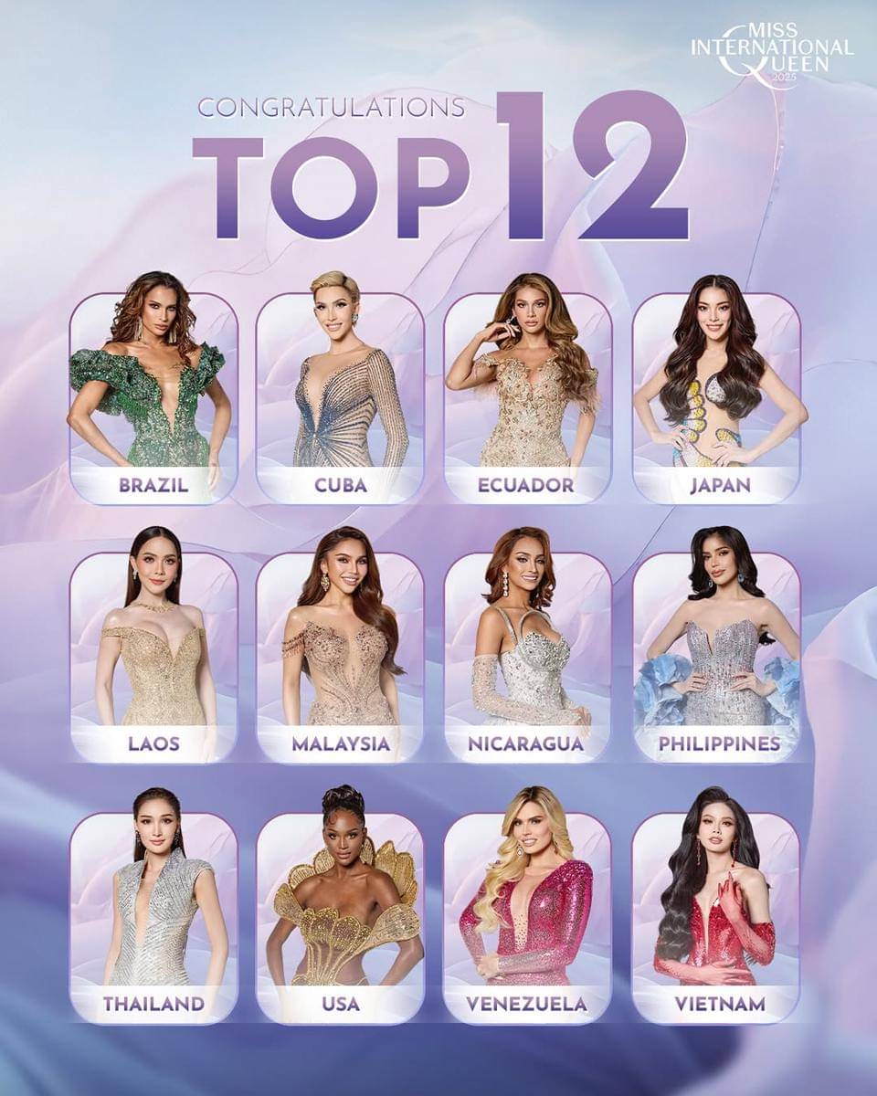 Hasil Lengkap Miss International Queen 2025, Indonesia Unplaced! | IDN ...