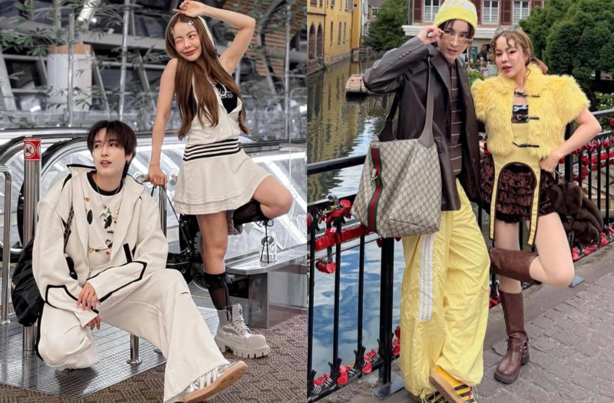 9 Ide Outfit Couple Holiday ala Siraprapa dan Kamonchanok, Matching ...