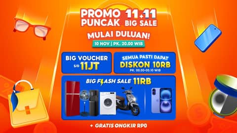 Waktunya Checkout! Ada Diskon Sampai 50% di Shopee 11.11 Big Sale 2025 ...