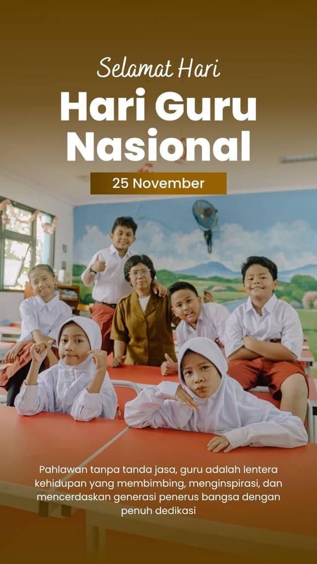 20 Poster Hari Guru Nasional 2025, Desain Kreatif dan Menarik! | IDN Times