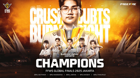 Buriram United Esports Juara Dunia Free Fire di FFWS GF 2025! | Duniaku.com