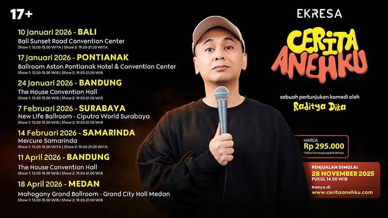 Raditya Dika Berbagi Cerita Aneh Untuk Tur Standup Comedy di 6 Kota ...