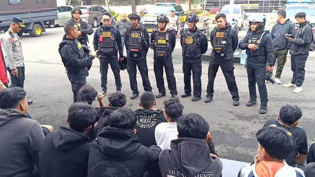 Bikin Onar, 25 Anggota Geng Motor di Diringkus Tim Prabu Polrestabes ...