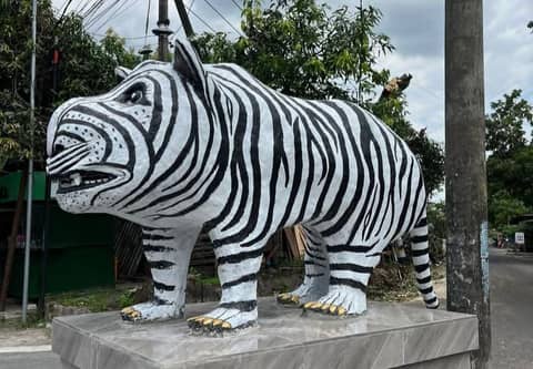 Viralnya Patung Macan Putih senilai Rp3,5 Juta di Kediri | IDN Times Jatim