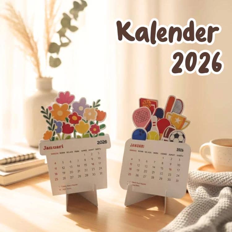 14 Rekomendasi Kalender Meja 2026 dengan Desain Unik dan Menarik | IDN ...
