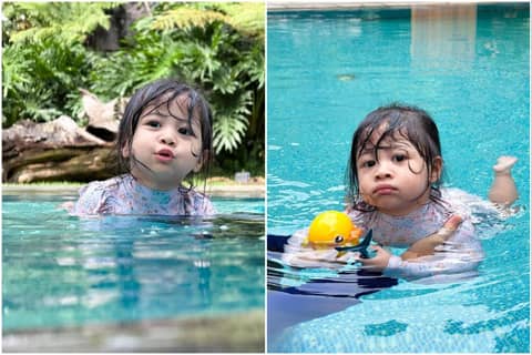 10 Potret Ranaima saat Berenang, Begitu Menggemaskan! | IDN Times