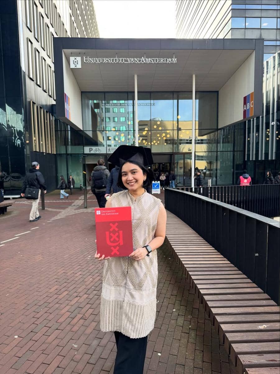 Rachel Amanda saat Ambil Ijazah S2 di Amsterdam | IDN Times