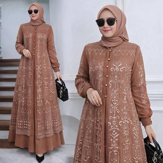 7 Model Gamis Lebaran 2026 Syar'i Modern Terbaru, Stylish Banget! | IDN ...