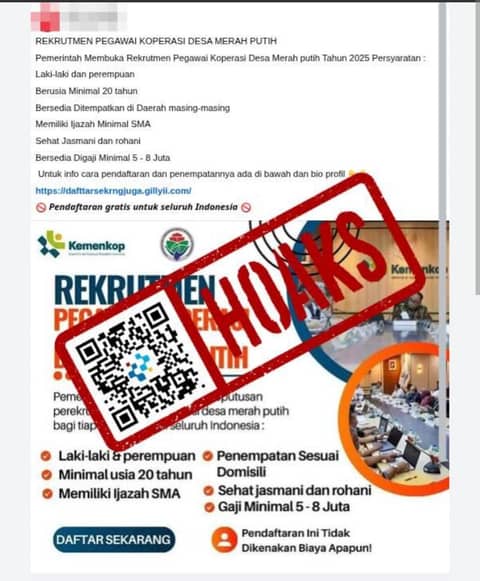 CEK FAKTA: Link Rekrutmen Pegawai KMP 2026 di Facebook Palsu? | IDN Times