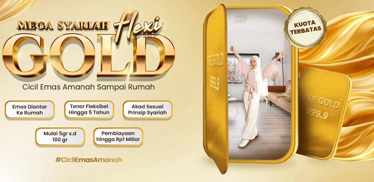 Pembiayaan Emas Flexi Gold Bank Mega Syariah Naik 85 Persen di Q1 | IDN ...