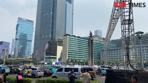 Polisi Blokade Mahasiswa UI di Semanggi, Suruh Pindah Depan DPR | IDN Times