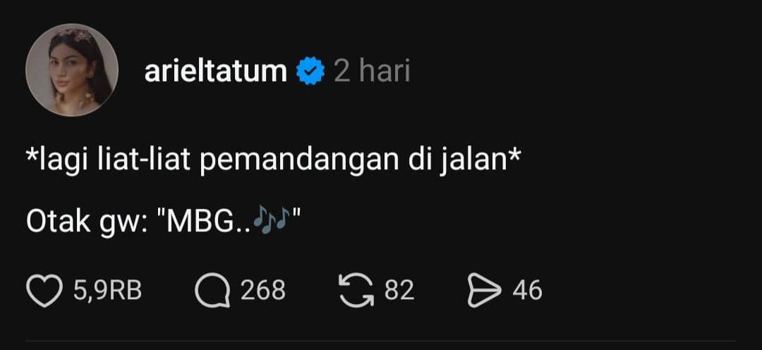 8 Unggahan Ariel Tatum soal MBG hingga Politik yang Viral di Threads ...