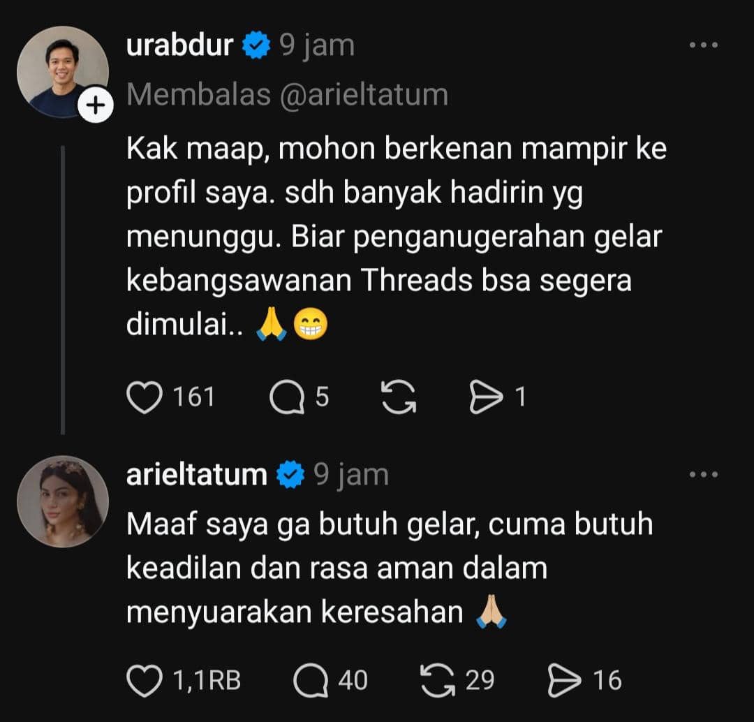8 Unggahan Ariel Tatum soal MBG hingga Politik yang Viral di Threads ...